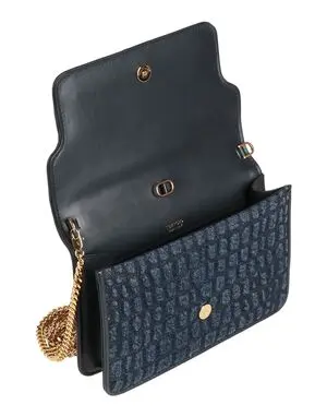 TOM FORD Medium Denim And Calfskin Clutch
