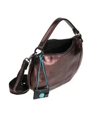 GABS Dark Calfskin Hobo Bag With Detachable Application