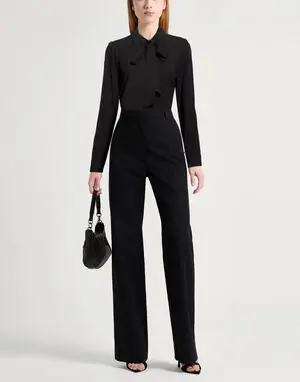 SILVIAN HEACH Viscose Shirt With Bow Detail - Black