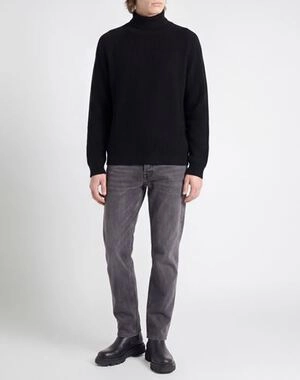 JACK & JONES Ribbed Turtleneck Sweater - Black
