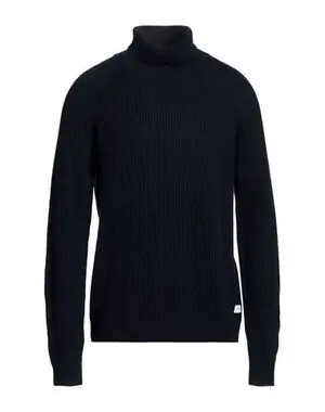 JACK & JONES Ribbed Turtleneck Sweater - Navy