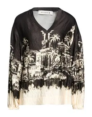 SHIRTAPORTER Viscose V-neck Long Sleeve Top