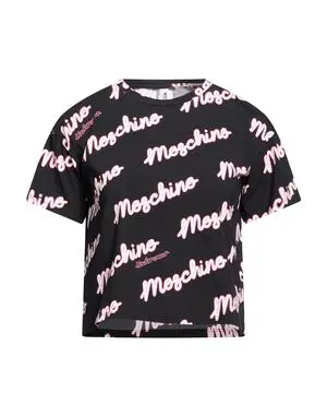 Moschino Cotton And Elastane Logo Print T-shirt