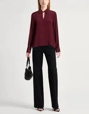 OTTOD'AME Acetate And Silk Long Sleeve Shirt - Red