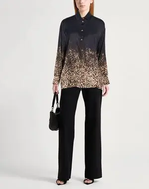 Just Cavalli Leopard Print Satin Shirt