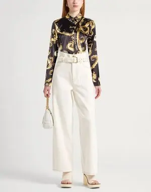 Versace Printed Satin Button-up Shirt