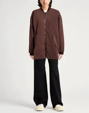 ALYSI Chocolate Polyester Coat