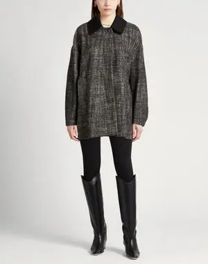 ALYSI Single-breasted Wool And Polyamide Coat
