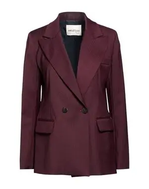 OTTOD'AME Double-breasted Pinstriped Blazer - Plum