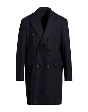 PAOLO PECORA Double-breasted Wool Blend Coat
