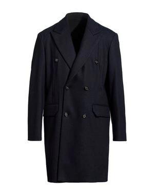 PAOLO PECORA Double-breasted Wool Blend Coat