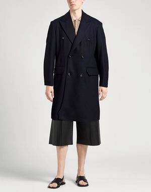 PAOLO PECORA Double-breasted Wool Blend Coat