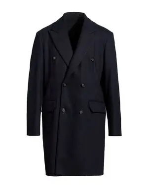 PAOLO PECORA Double-breasted Wool Blend Coat