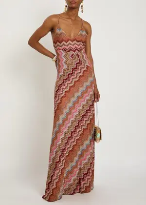 Missoni Chevron Fine-knit Maxi Dress