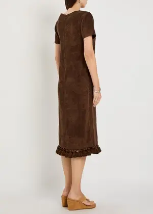 Cap D'antibes Terry Midi Dress With Tasseled Hem