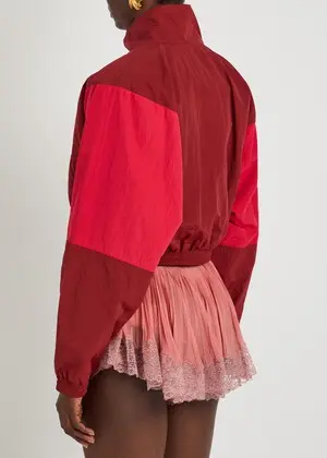 Saint Laurent Color-blocked Cropped Jacket