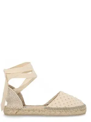 Manebí Valenciana Espadrilles With Tie Fastening - Ivory