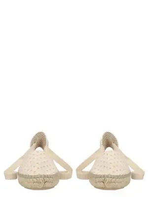 Manebí Valenciana Espadrilles With Tie Fastening - Ivory