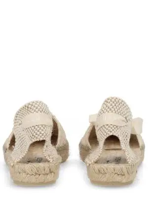 Manebí Valenciana Espadrilles With Tie Fastening - Ivory