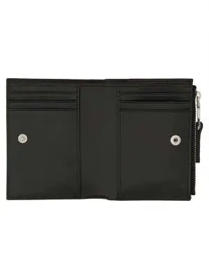 DIESEL® Leather Wallet With Logo Detail