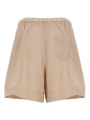 PATOU Silk Blend Striped Shorts