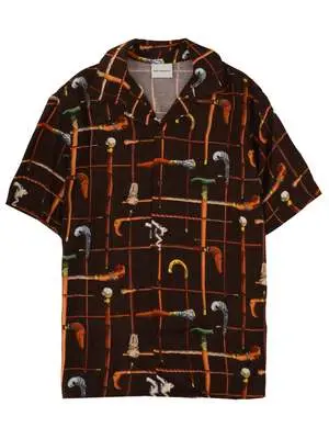 Drole De Monsieur Printed Viscose Shirt