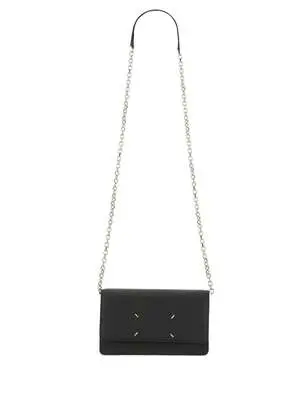 MAISON MARGIELA Large Wallet With Chain - Black