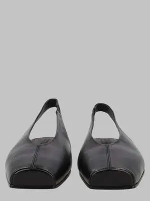 MAISON MARGIELA Ballerina Slingback In Leather - Black