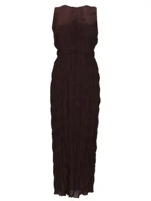 Staud Midi Dress - Brown