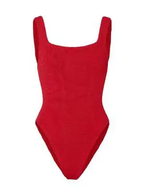 Hunza G Square Neck Swimsuit - Red