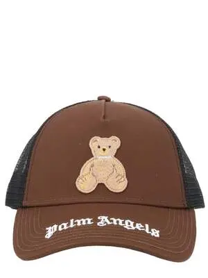Palm Angels Bear Trucker Cap - Brown