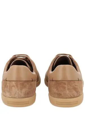 Zegna 232" Calf Leather Sneakers - Beige