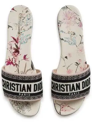 Dior Dway Logo Slides Made In Italy