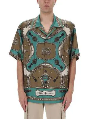 Dolce & Gabbana Hawaii Printed Silk Shirt