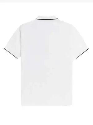 Fred Perry Zip Polo Shirt With Logo Detail