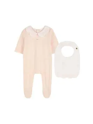 Chloé Set Tutina+bavaglino - Pink