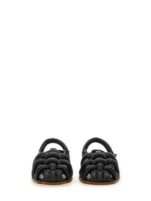 Hereu Cabersa 2 Leather Sandals - Black