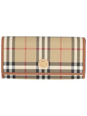 Burberry Portafoglio 'continental Check - Beige