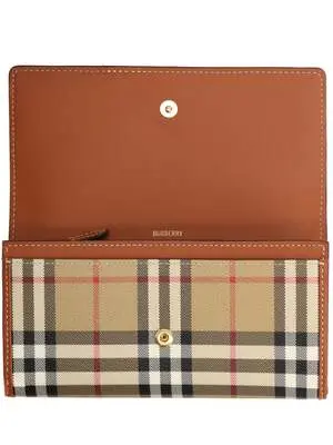 Burberry Portafoglio 'continental Check