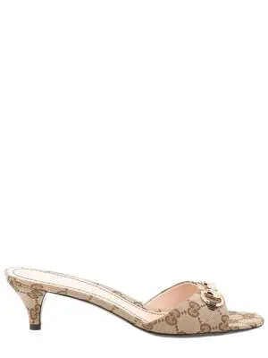 Gucci Horsebit Mules - Beige