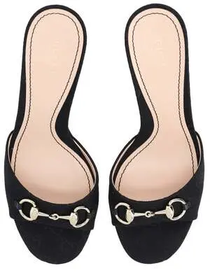 Gucci Horsebit High Heel Slide Sandals