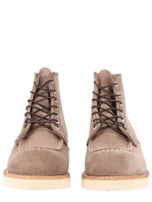 Red Wing Classic Moc Lace Up Boots - Beige
