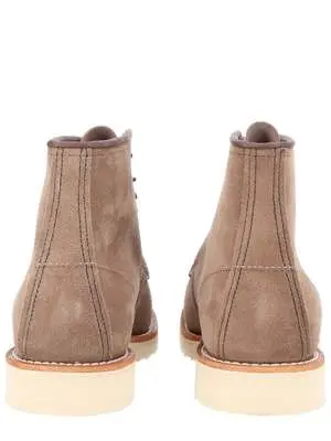 Red Wing Classic Moc Lace Up Boots - Beige