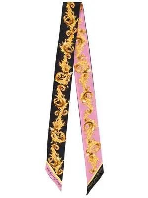 Versace Foulard In Seta - Black