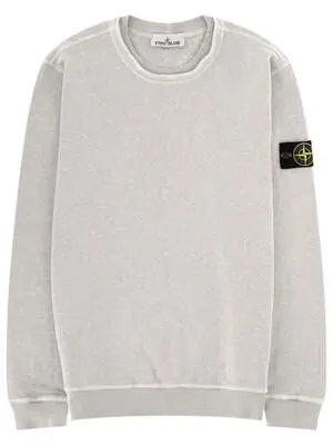 Stone Island Cotton Crewneck With Logo Patch