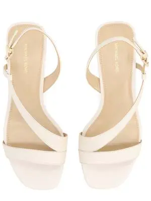 Michael Kors Jaida Heeled Sandals - Ivory