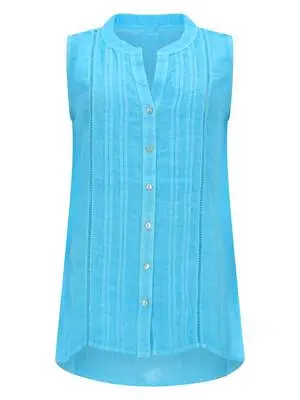 120% Lino Sleeveless Shirt