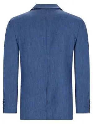 120% Lino Single-breasted Linen Jacket