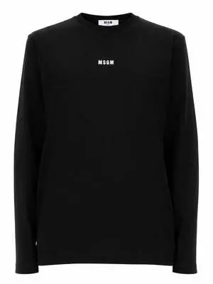 MSGM Cotton Logo T-shirt - Black