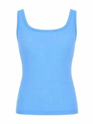 Versace Tank Top In Lana - Blue